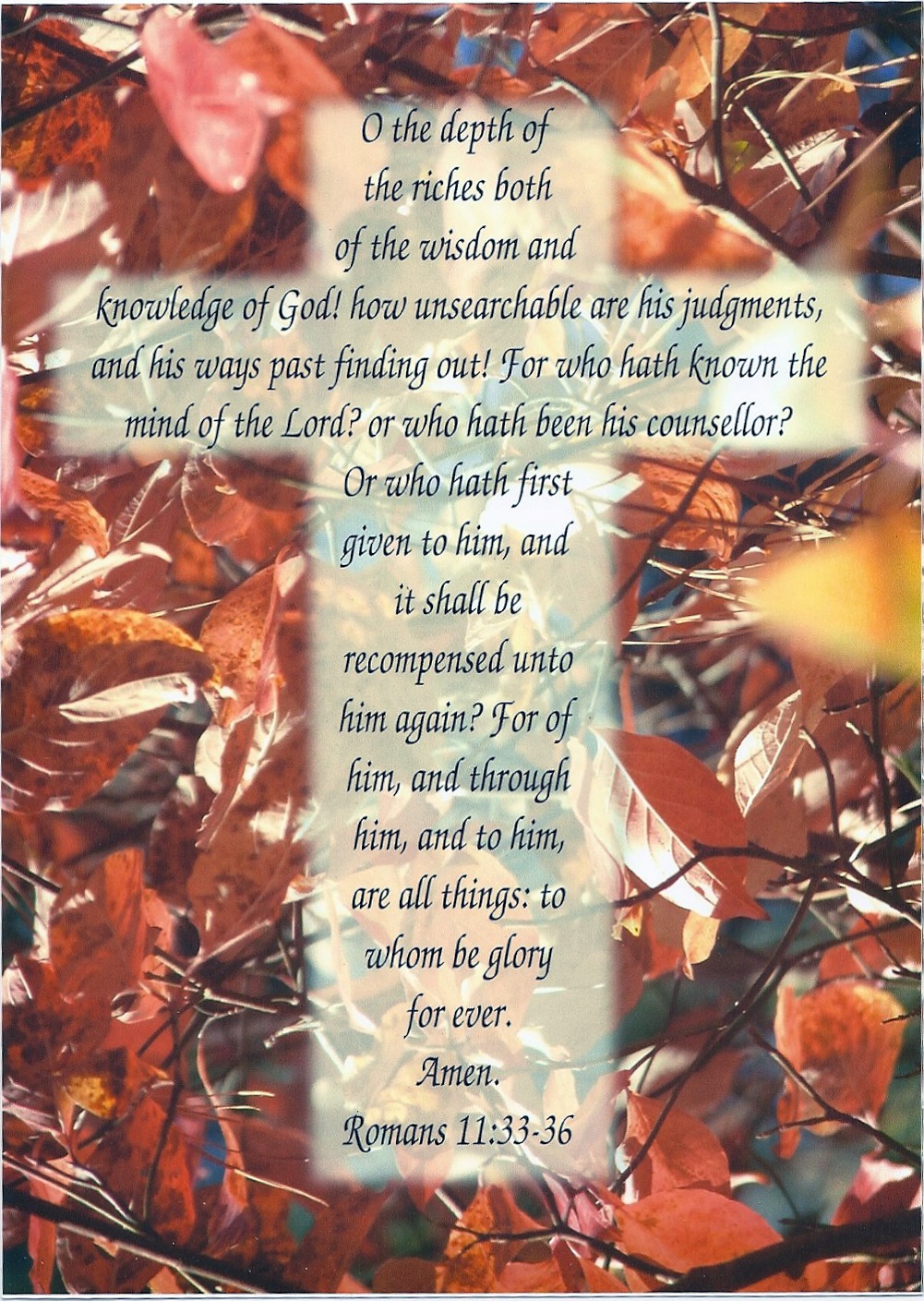 Paul’s Letter to the Romans – God's Grace ~ God's Glory!